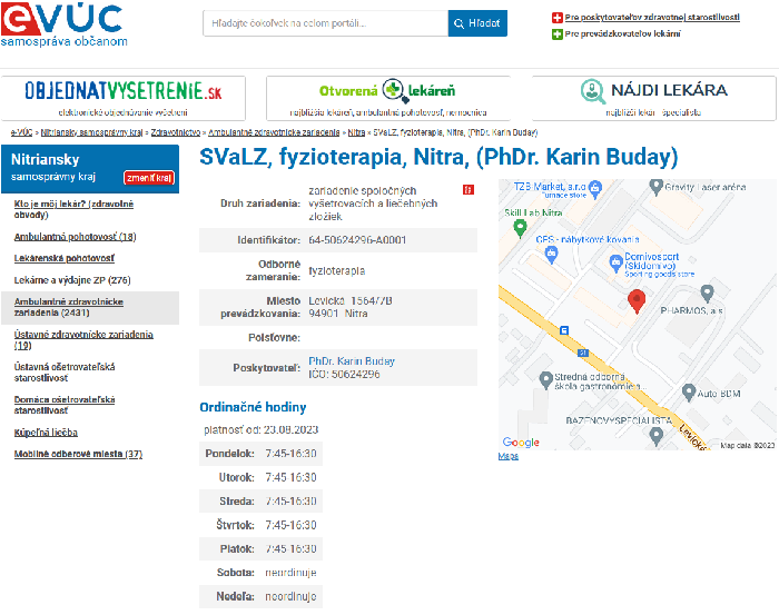 APIS Fyzioterapia je Zdravotnícke zariadenie SVaLZ :: apis-fyzioterapia